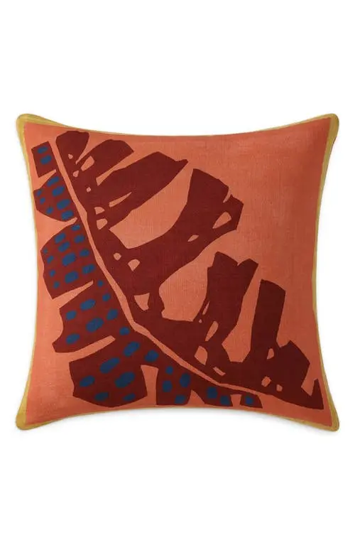 SUNDAY CITIZEN Leaf Sketch Accent Pillow - Koi