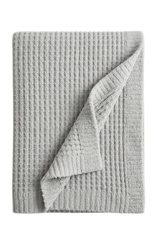 SUNDAY CITIZEN Snug Waffle Knit Throw - Cloud Grey