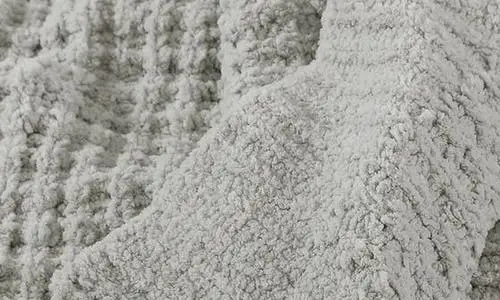 SUNDAY CITIZEN Snug Waffle Knit Throw - Cloud Grey