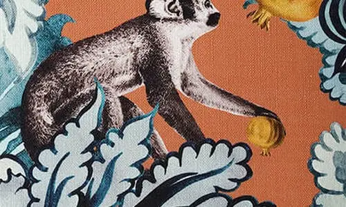 SUNDAY CITIZEN Damasc Monkey Throw Pillow