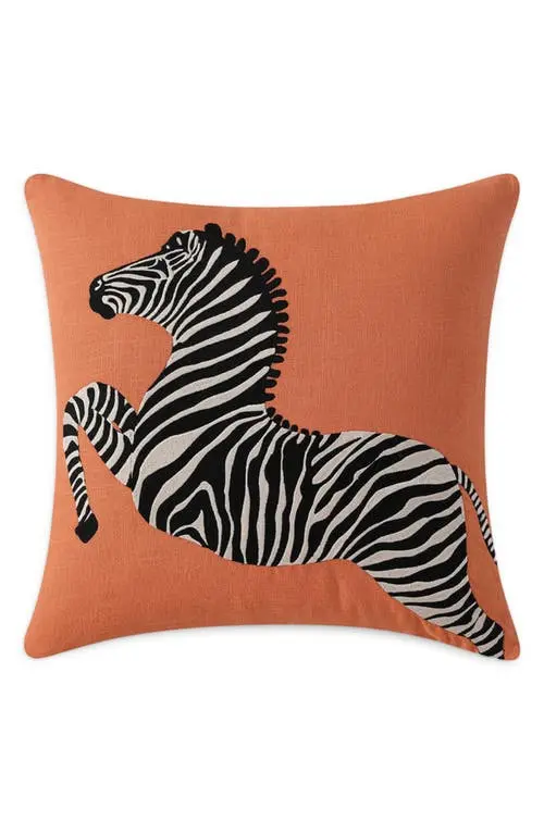 SUNDAY CITIZEN Zebra Embroidered Throw Pillow - Koi