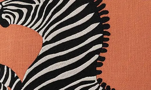 SUNDAY CITIZEN Zebra Embroidered Throw Pillow