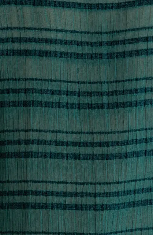 VIX PAULA HERMANNY Solid Cali Stripe Midi Cover-up Dress