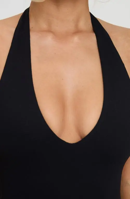 Princess Polly Halter Neck Bodysuit - Black