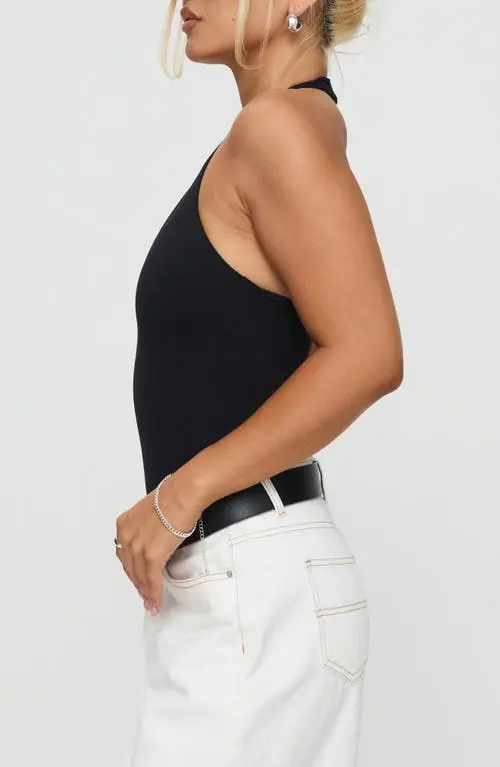Princess Polly Halter Neck Bodysuit - Black