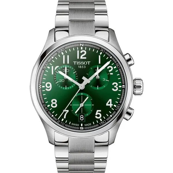 TISSOT Chrono Xl Stainless Steel Bracelet Watch - Green