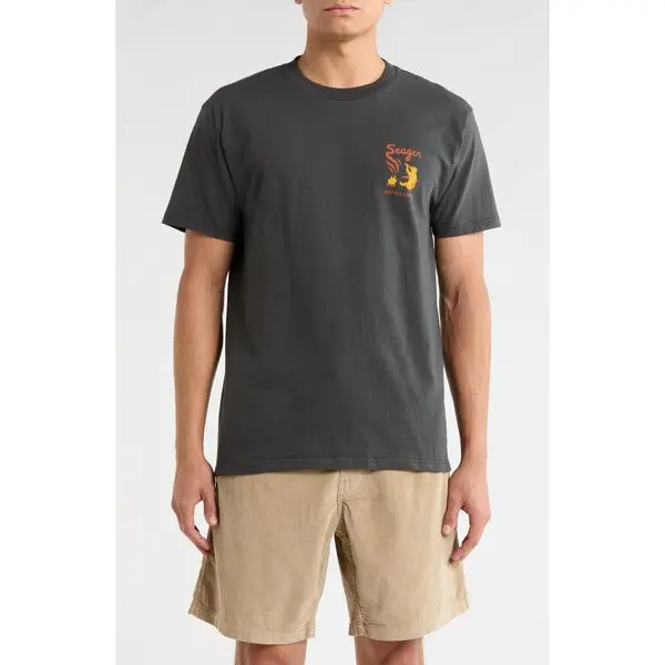 SEAGER CO Smokey Graphic Print Cotton T-shirt