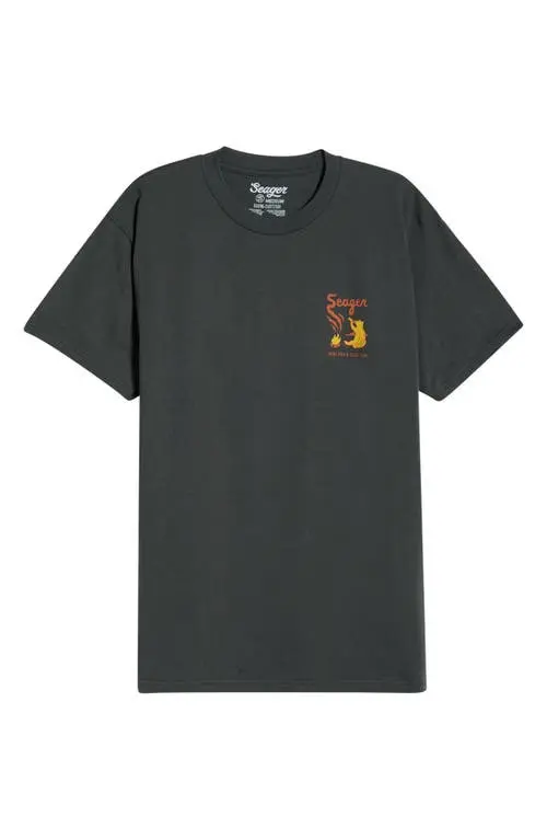 SEAGER CO Smokey Graphic Print Cotton T-shirt