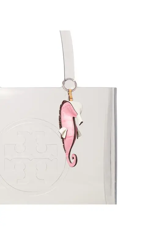 Tory Burch Seahorse Leather Key Fob