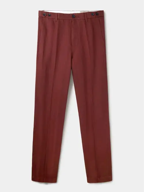Aubin Pasmore Slim Leg Suit Trousers - Brown