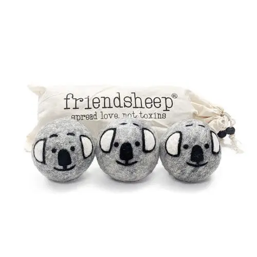 FRIENDSHEEP Wool Dryer Balls Xl Set Of 3 - Koala