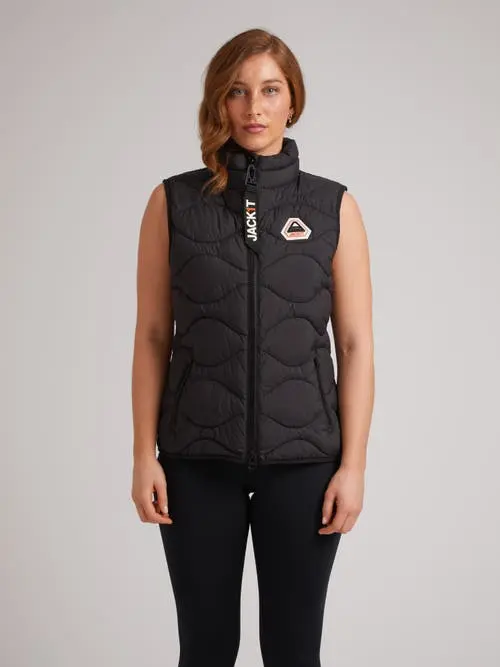 JACK1T Orb1t High Neck Gilet - Black