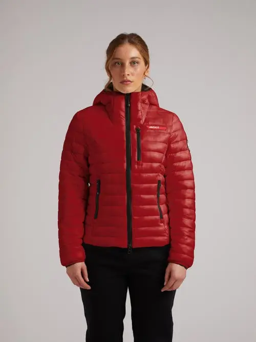 JACK1T Satell1te Padded Hooded Jacket - Cherry Red