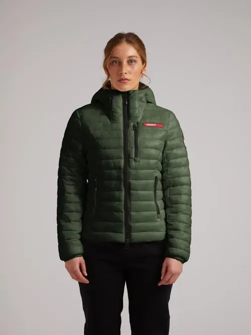 JACK1T Satell1te Padded Hooded Jacket - Olive