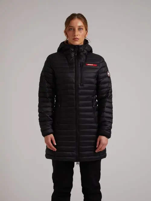 JACK1T Satell1te Longline Hooded Jacket - Black