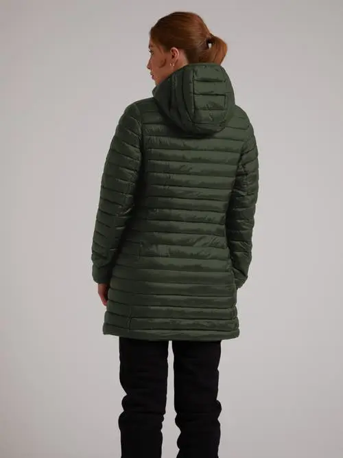 JACK1T Satell1te Longline Hooded Jacket - Olive