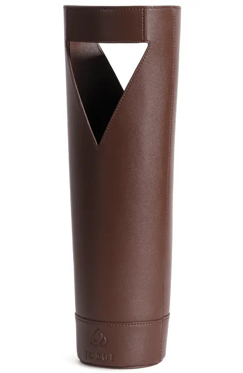 JURGI Leather Wine And Champagne Carrier - Brown