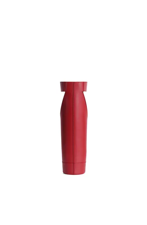 JURGI Leather Wine And Champagne Carrier - Red