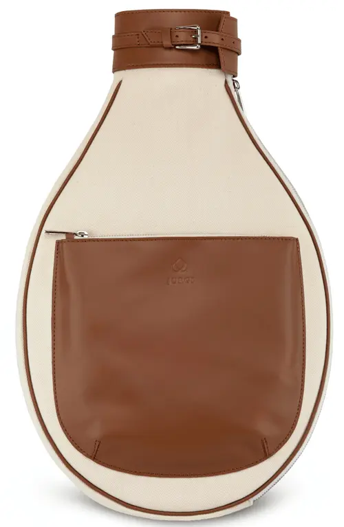 JURGI Canvas And Leather Tennis Racket Backpack - Beige
