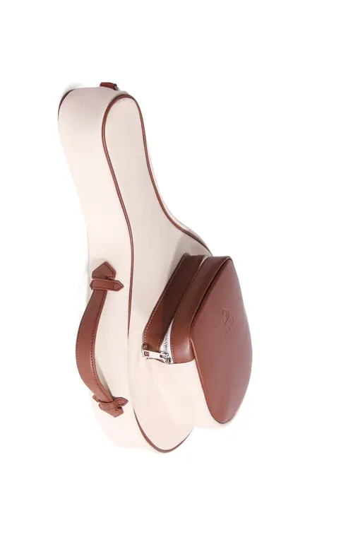 JURGI Canvas And Leather Padel Racket Bag - Beige/brown