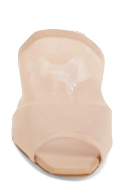 COURREGES Transparent Sole Mesh Slide Sandal - Dune
