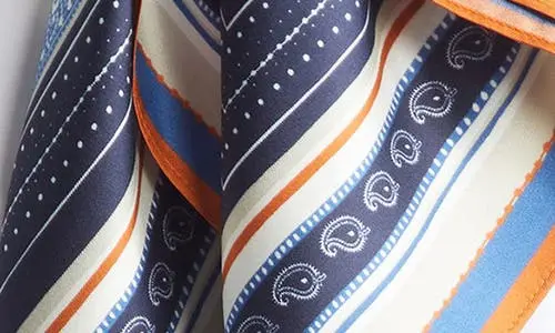 TOTEME Collector Silk Scarf - Ecru/navy