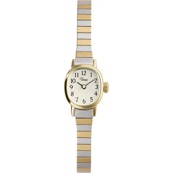 Timex® Cavatina® Mini Two-tone Expansion Bracelet Watch - Goldone