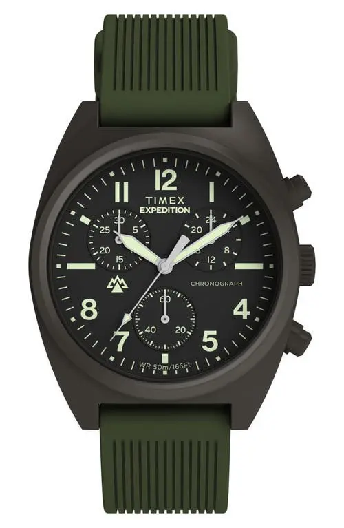 Timex® Expedition Capstone Chronograph Stainless Steel Watch - Gunmetal