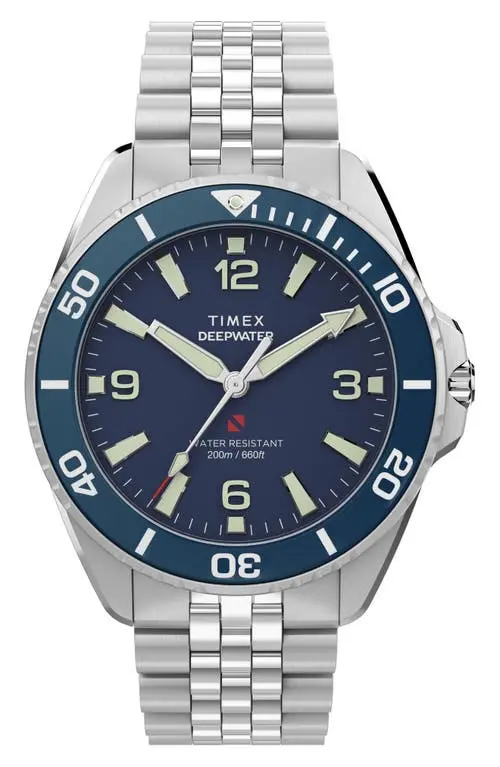 Timex® Timex Deepwater Arctic 200 Bracelet Dive Watch - Silverone