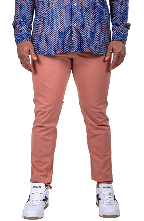 MACEOO Marthyr Slim Fit Stretch Pants - Pink