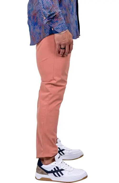 MACEOO Marthyr Slim Fit Stretch Pants - Pink