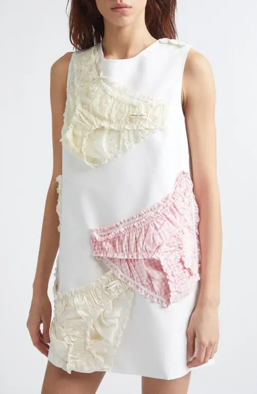 Sandy Liang Copellia" Cotton Poplin Sleeveless Mini Dress