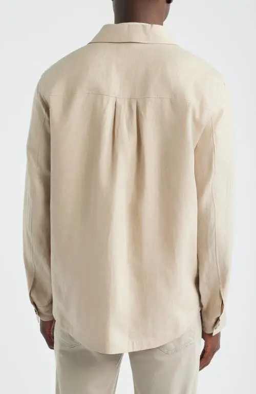 BOSS Linen Jacket - Open Beige