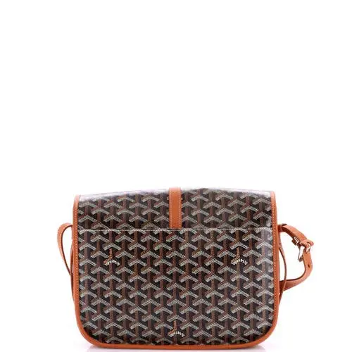 Goyard Belvedere Ii Messenger Bag Coated Canvas Mm - Black