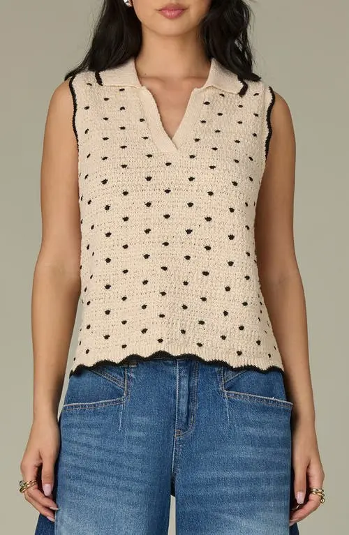 Wit & Wisdom Polka Dot Sweater Tank