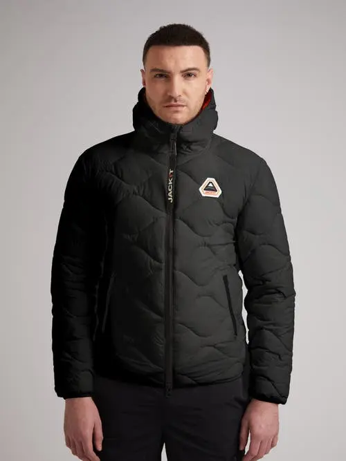 JACK1T Orb1t Long Sleeve Hooded Jacket - Black