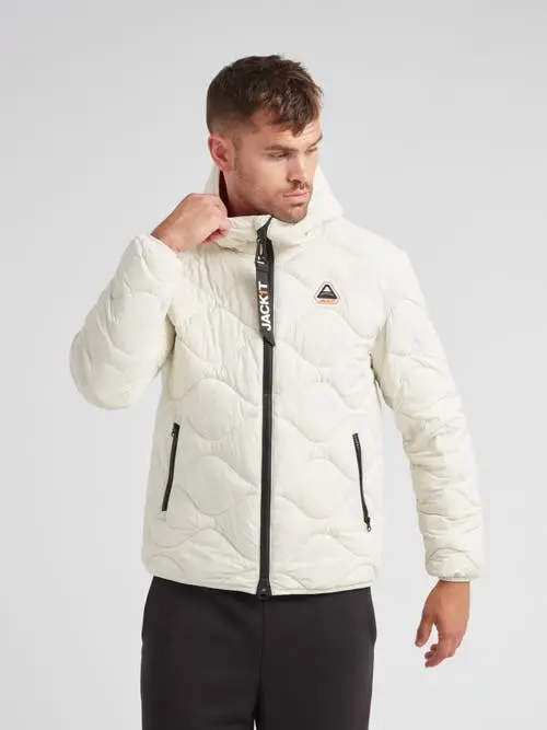 JACK1T Orb1t Long Sleeve Hooded Jacket - Vintage White
