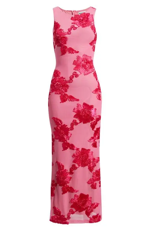 princess polly pink floral maxi dress Emily Maxi Dress - Satin | Pink Floral | Womens