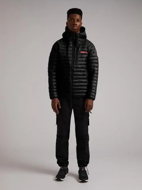 JACK1T Satell1te Long Sleeve Hooded Jacket - Black