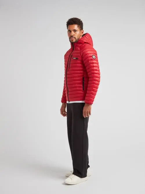 JACK1T Satell1te Long Sleeve Hooded Jacket With Primaloft® Fill - Cherry Red