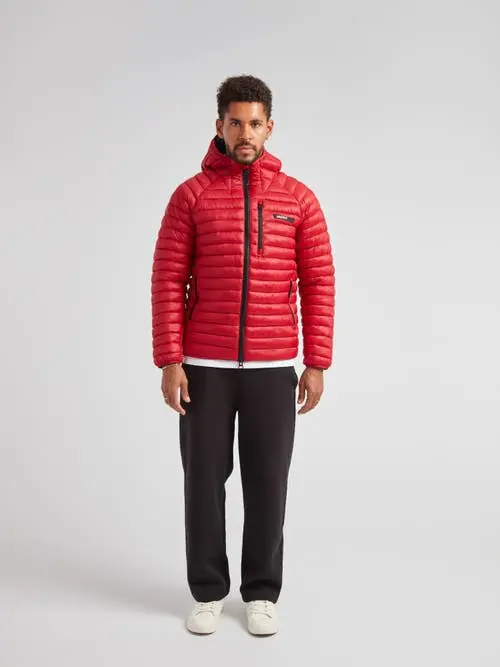 JACK1T Satell1te Long Sleeve Hooded Jacket With Primaloft® Fill - Cherry Red