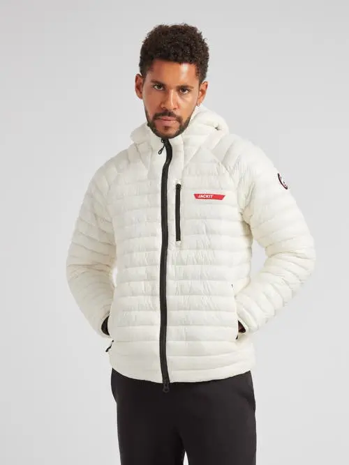 JACK1T Satell1te Long Sleeve Hooded Jacket - Vintage White