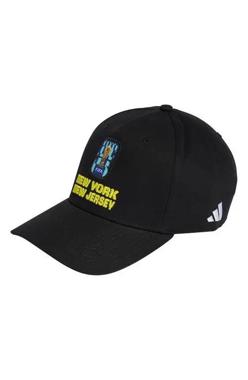 Adidas Fifa World Cup 2026™ New York/new Jersey Adjustable Ball Cap - Black/white