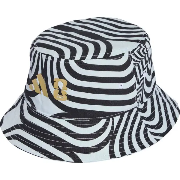 Adidas Fifa World Cup 2026™ Abstract Stripe Bucket Hat - Black/white