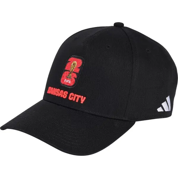 Adidas Fifa World Cup 2026™ Kansas City Adjustable Baseball Cap - Black/white