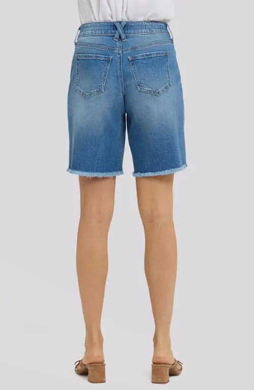 NYDJ Naomi Relaxed Raw Hem Denim Shorts