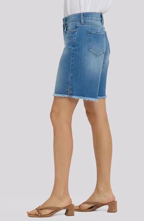 NYDJ Naomi Relaxed Raw Hem Denim Shorts