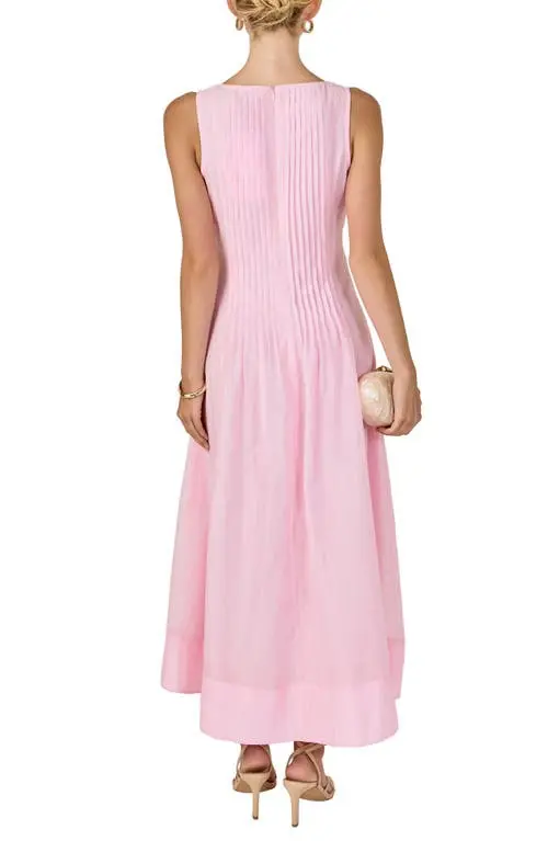 Endless Rose Pleated Bodice Sleeveless Maxi Dress