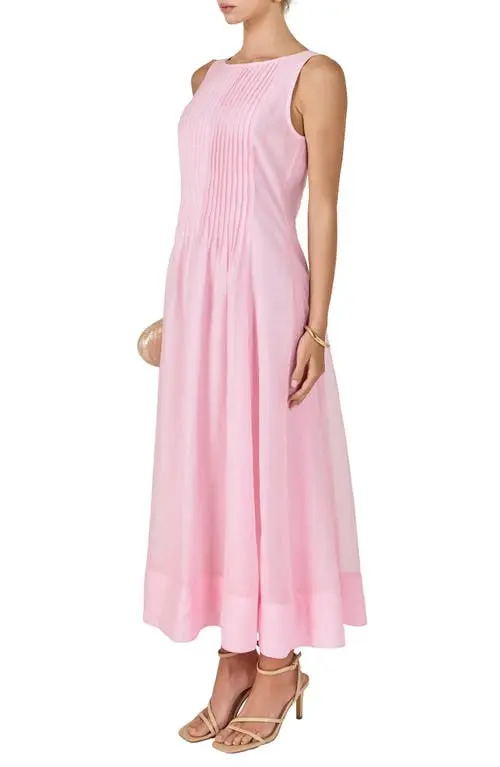 Endless Rose Pleated Bodice Sleeveless Maxi Dress