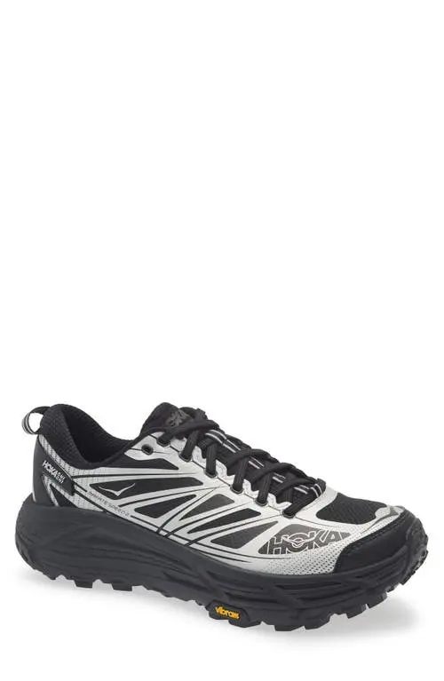 HOKA® Mafate Speed 2 Trail Running Sneakers - Black/silver